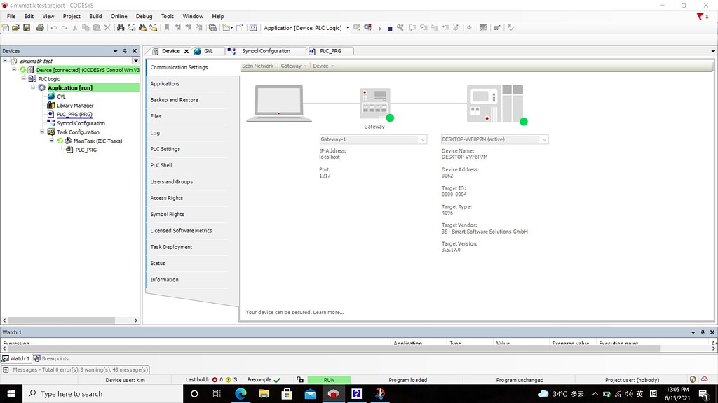 PLC connection with codesys issues - Support - Simumatik Community